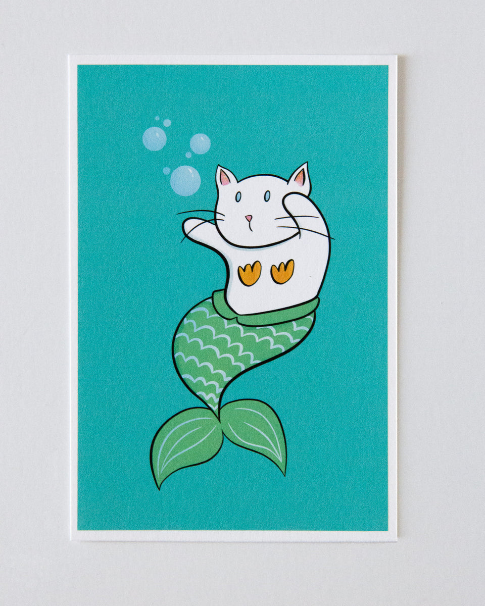 Mermaid Cat – Star Eyed